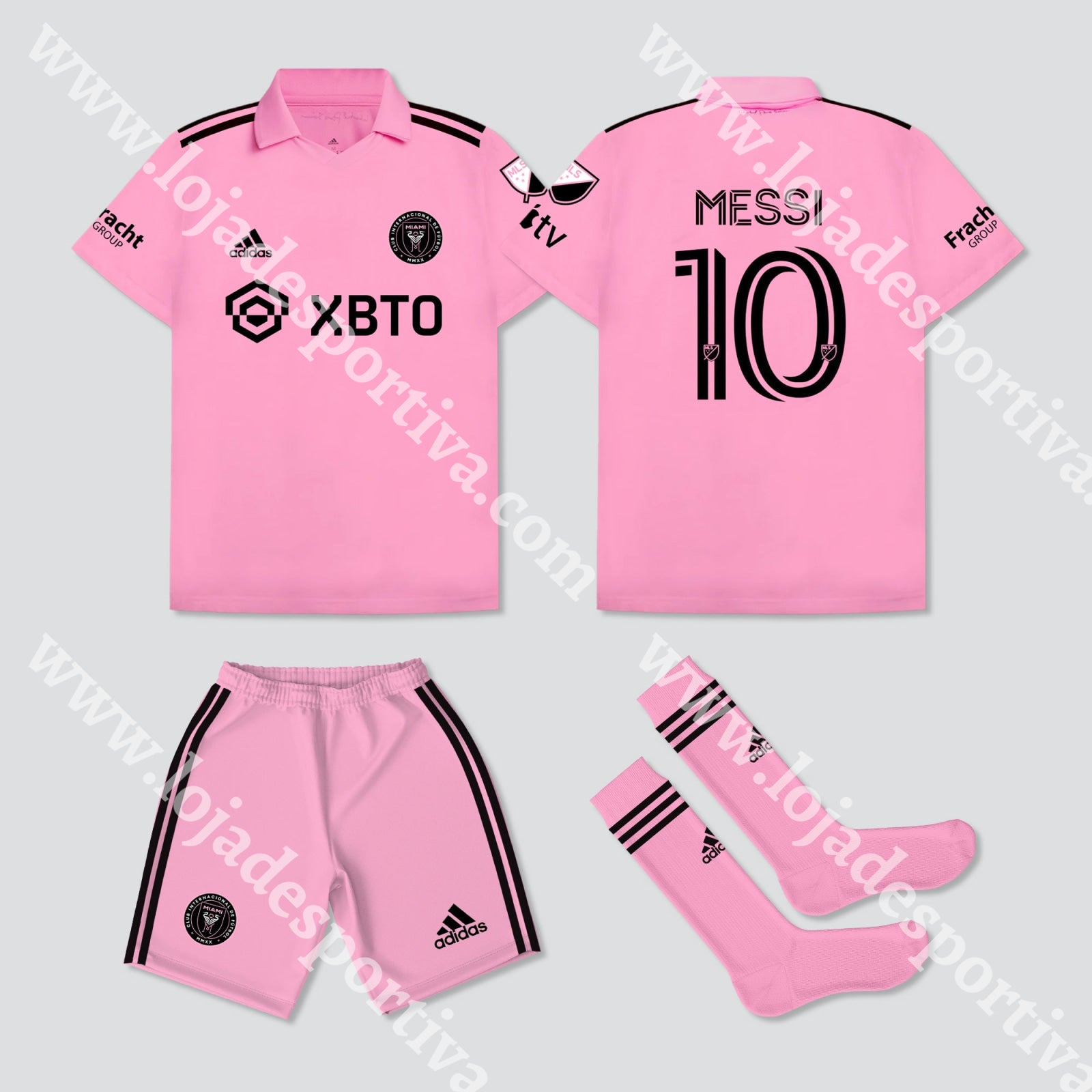 KIT CRIANÇA PRINCIPAL " MESSI 10 " INTER MIAMI CF 23/24 – Loja Desportiva