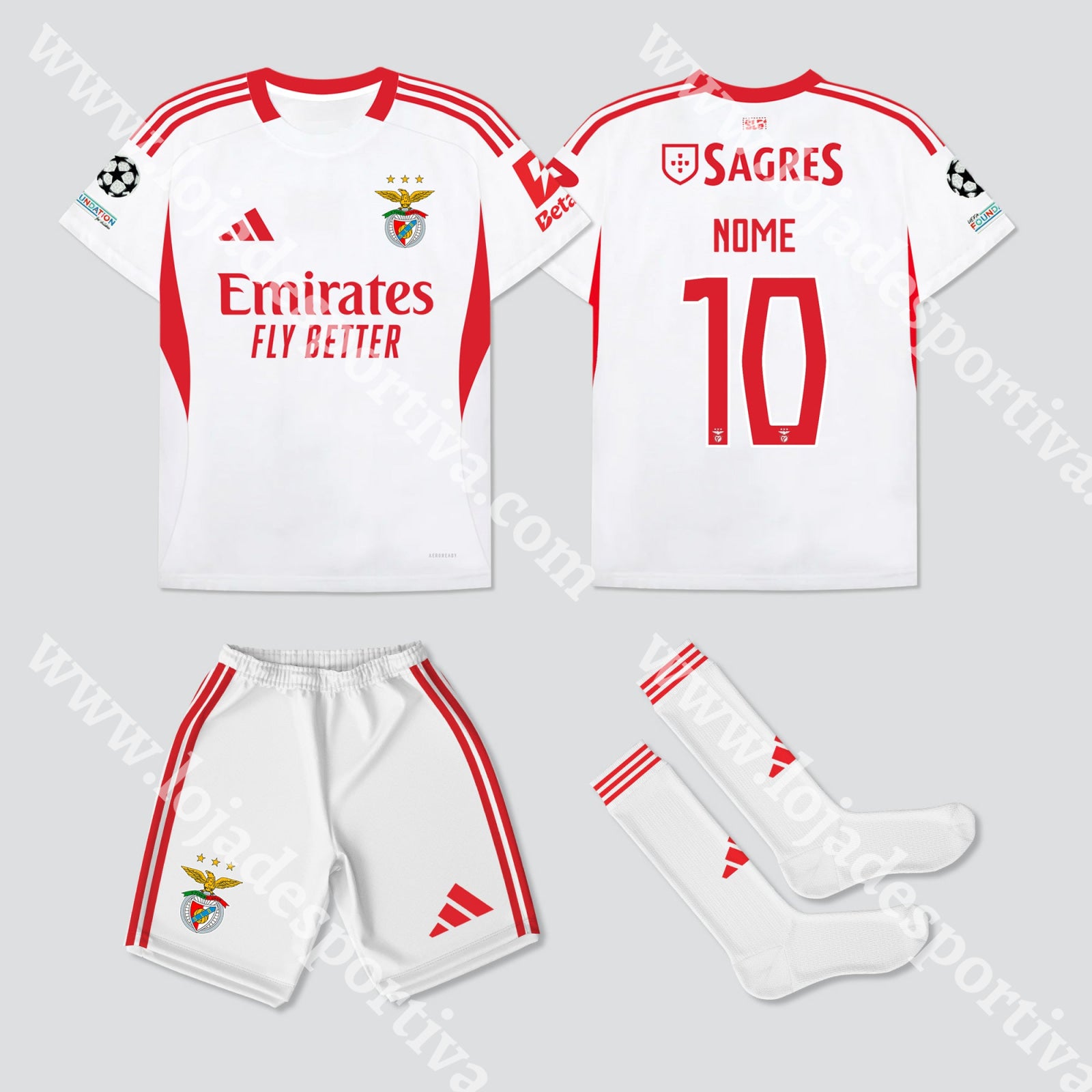 NOVO KIT CRIANÇA 3º EQUIPAMENTO SL BENFICA 25/26 – Loja Desportiva